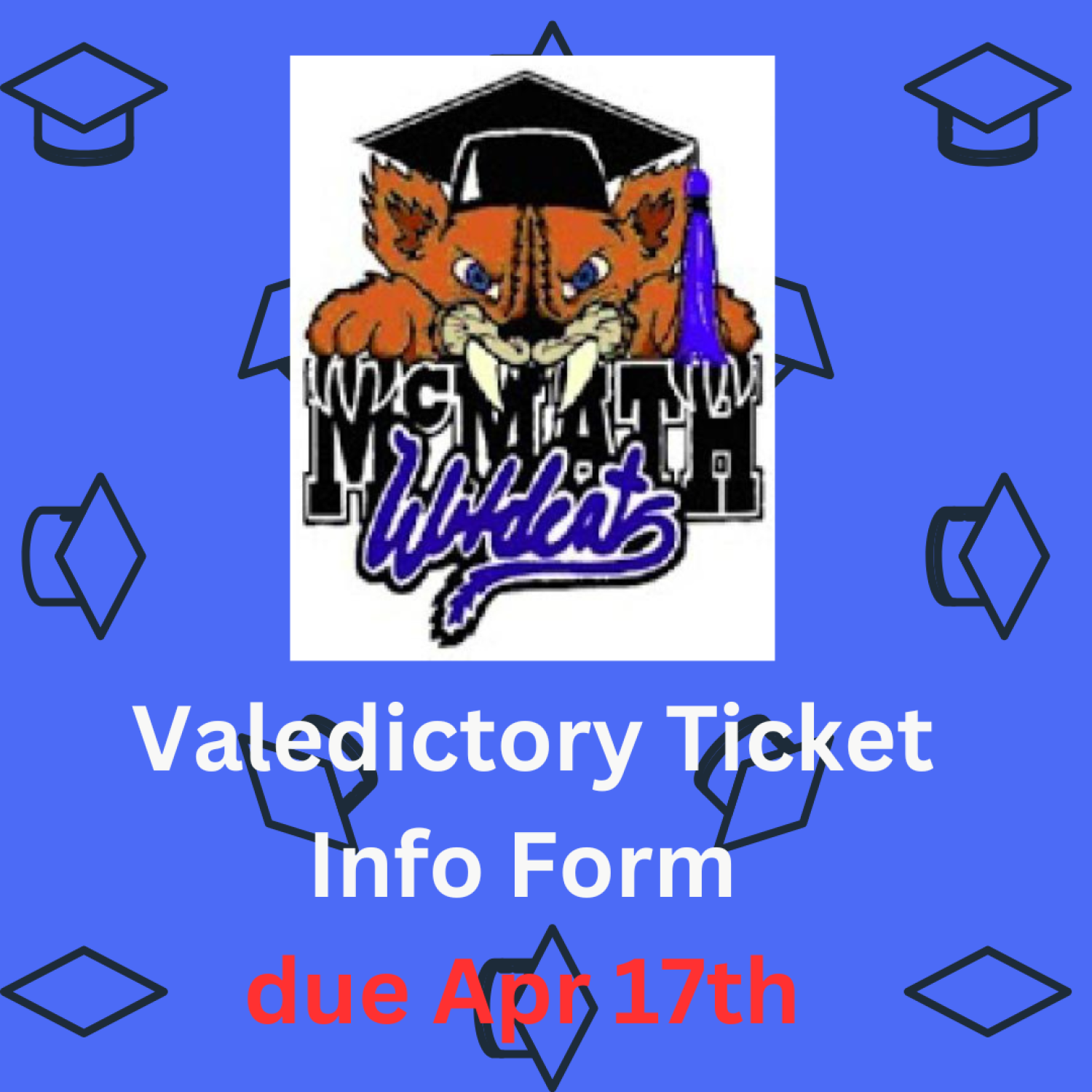 Valedictory 2024 Grad Ticket Form due April 17th | École Secondaire R.A ...