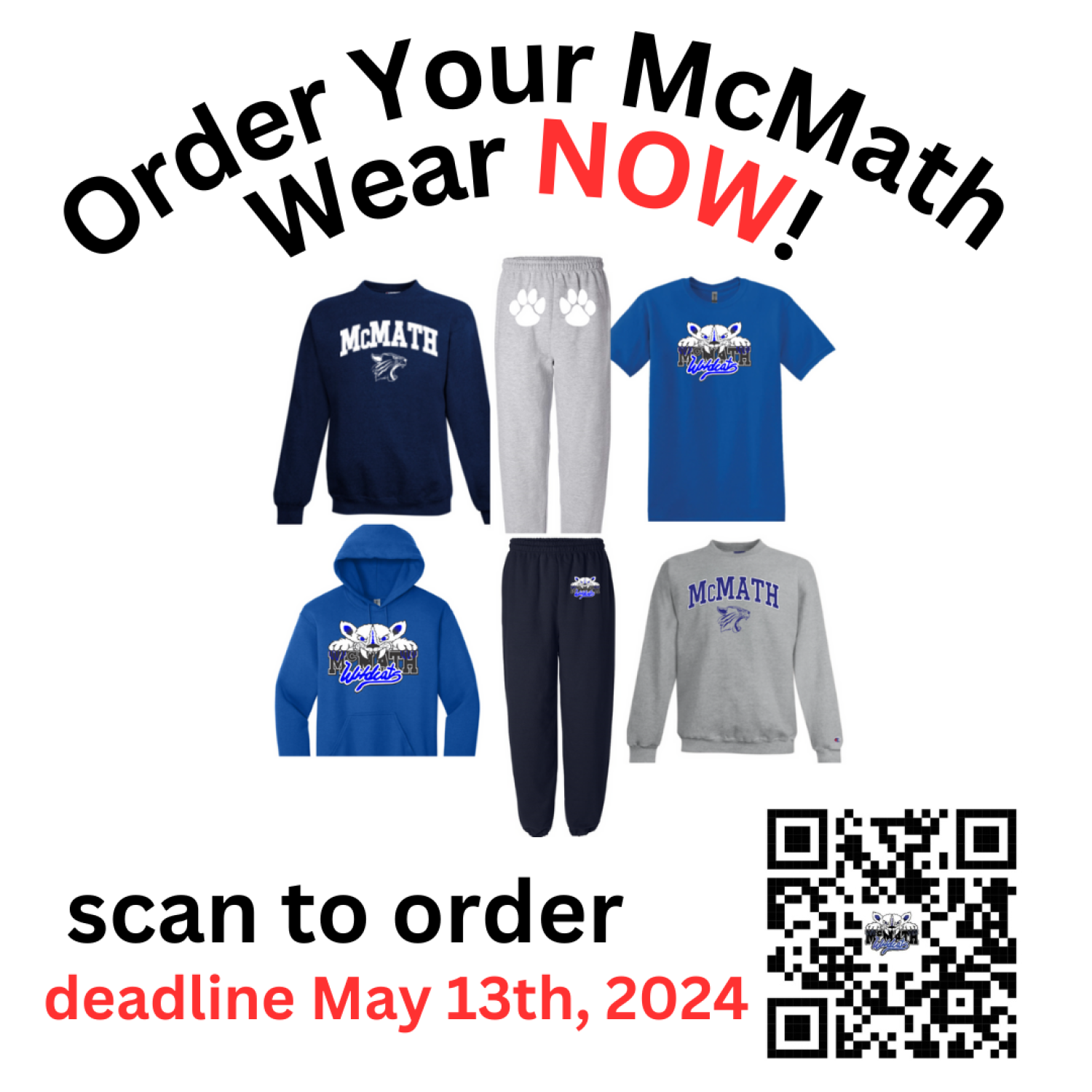McMath Spring Clothing Sale - now open deadline May 13th | École ...